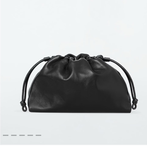 COS | Bags | Cos Mini Clutch Black Leather Bag | Poshmark